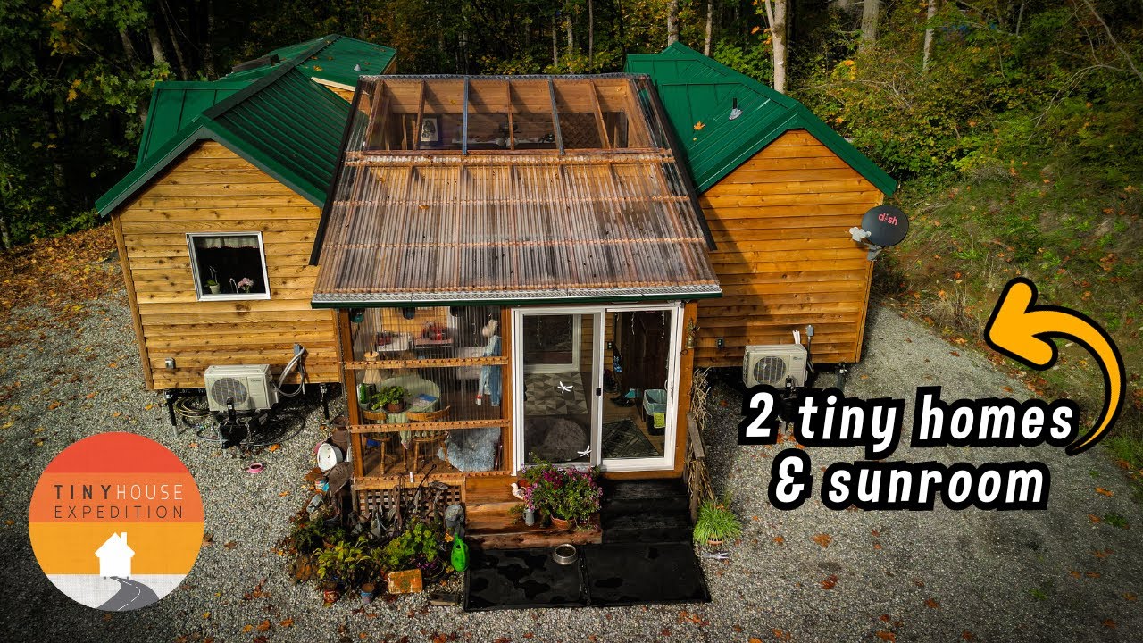 2 Tiny Homes Connected w/ Sunroom! Retiree’s dream home to manage MS - Houses Tiny