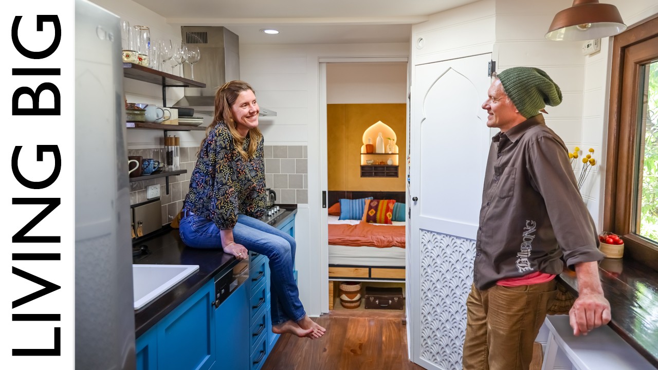 This Luxury Tiny House Was Built Inside A Semi-Trailer! - Houses Tiny